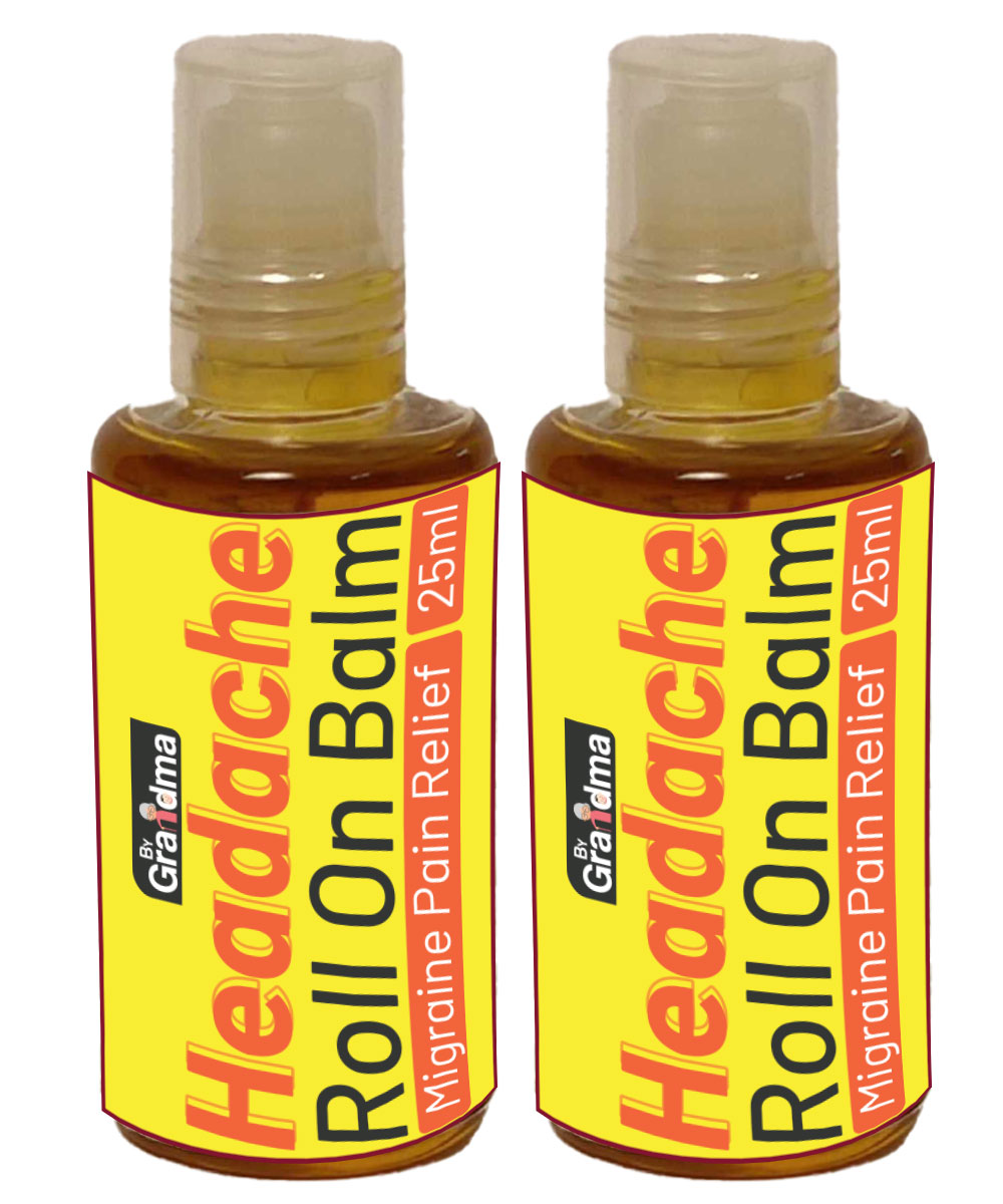 ByGrandma Headache Roll On Balm for Migraine Pain Relief 25 ML