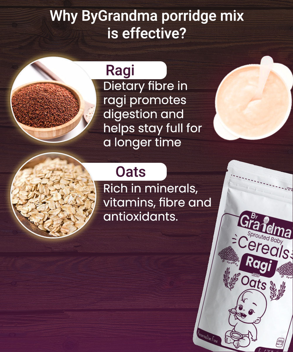Shop for Ragi Oats Baby Food Online - ByGrandma.in